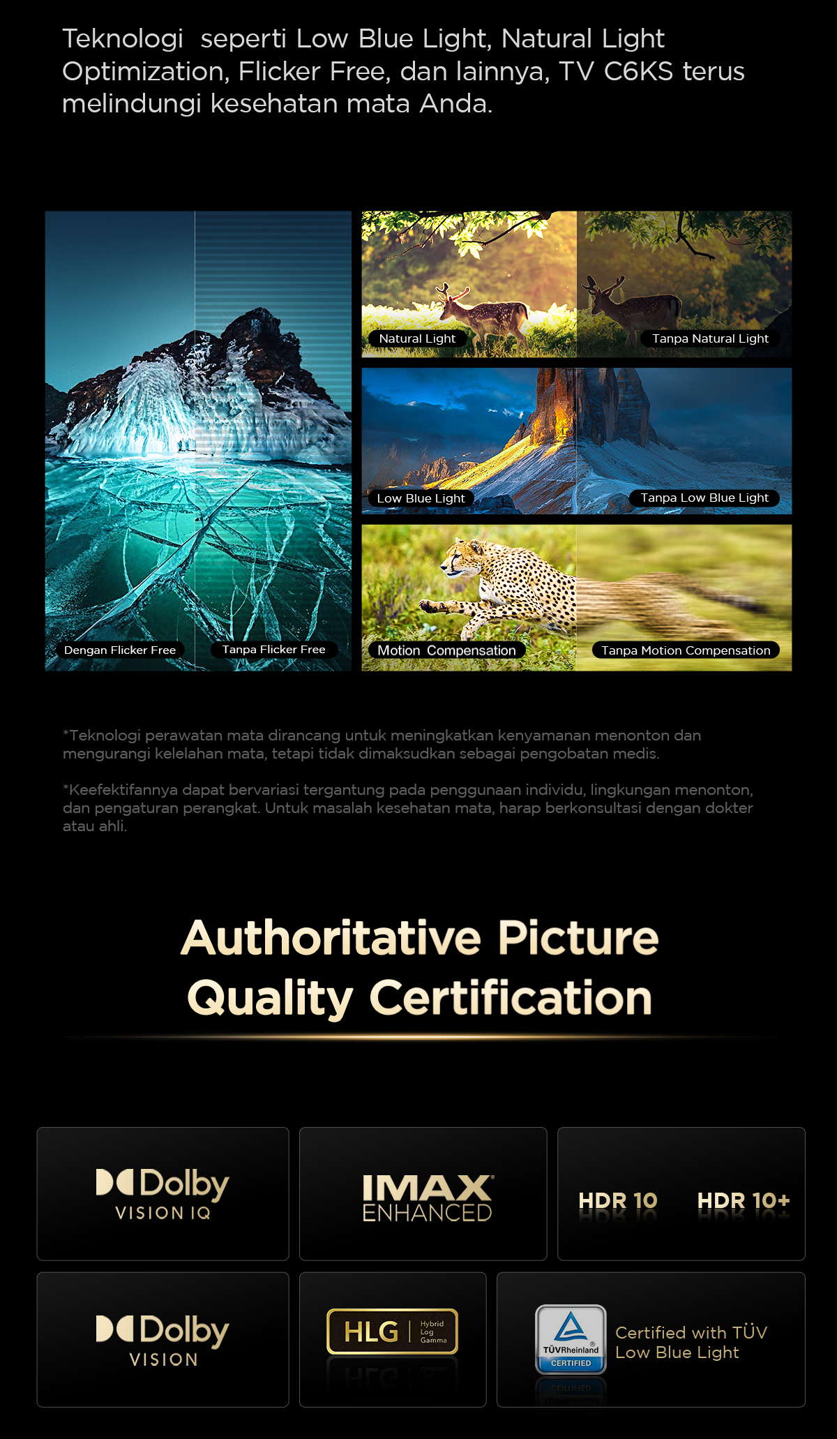 Jual TCL 4K QD-Mini LED TV 50 Inch C6KS - High HDR Brightness - Dolby ...