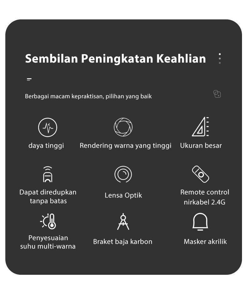 Jual KAIY Lampu panel datar video LED 11/16/19/24/32 inci +Tripod ...