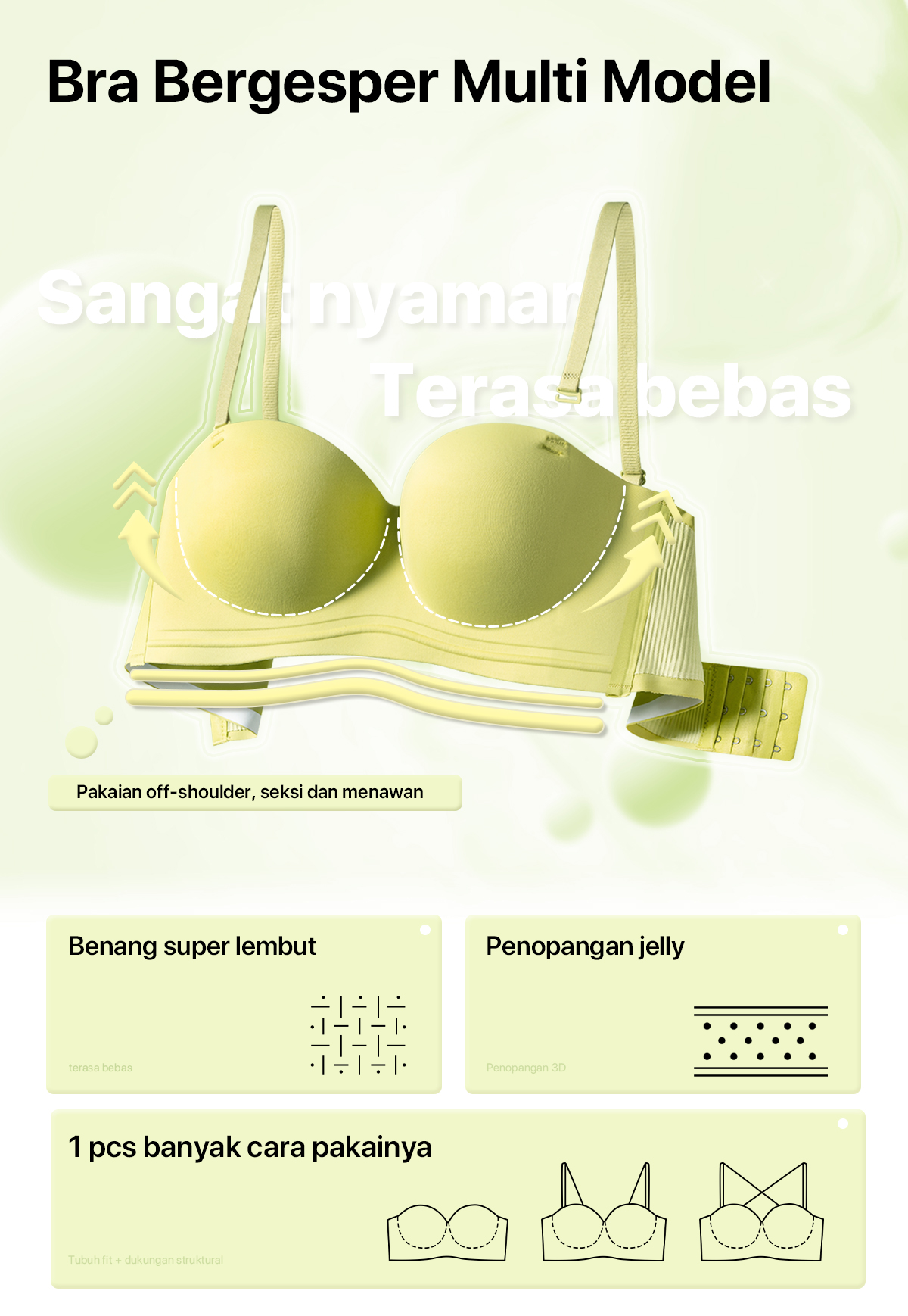 Jual GRENEY-Gbras- Bra Multi Model Bergesper Tali Bisa Dilepas ...