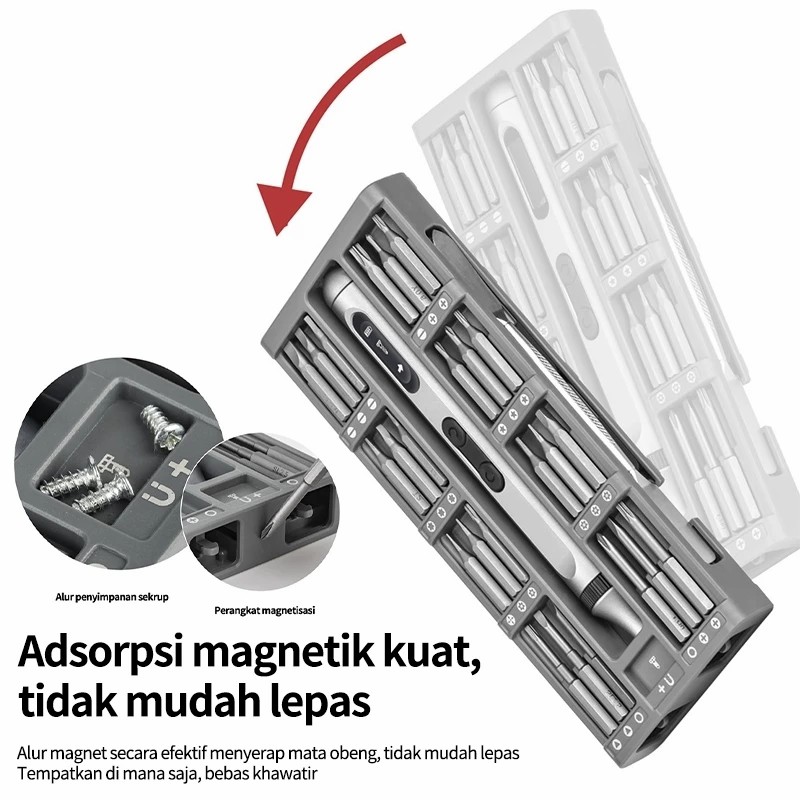 Jual Obeng Elektrik Presisi Set Silent Dan Tahan Lama Type-C Fast ...