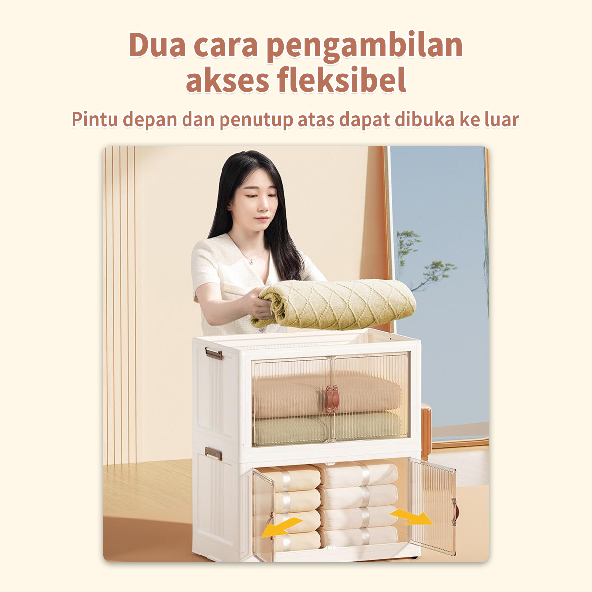 Jual Hidup Mewah Pabrik lokal Storage box Lipat Folding Polibox ...