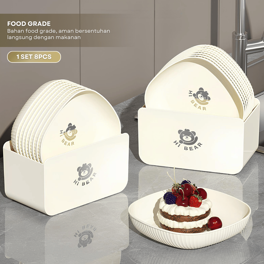 Jual JOYCOOK Piring Saji Hi Bear Mini Kotak Cantik Piring Saji Kotak ...