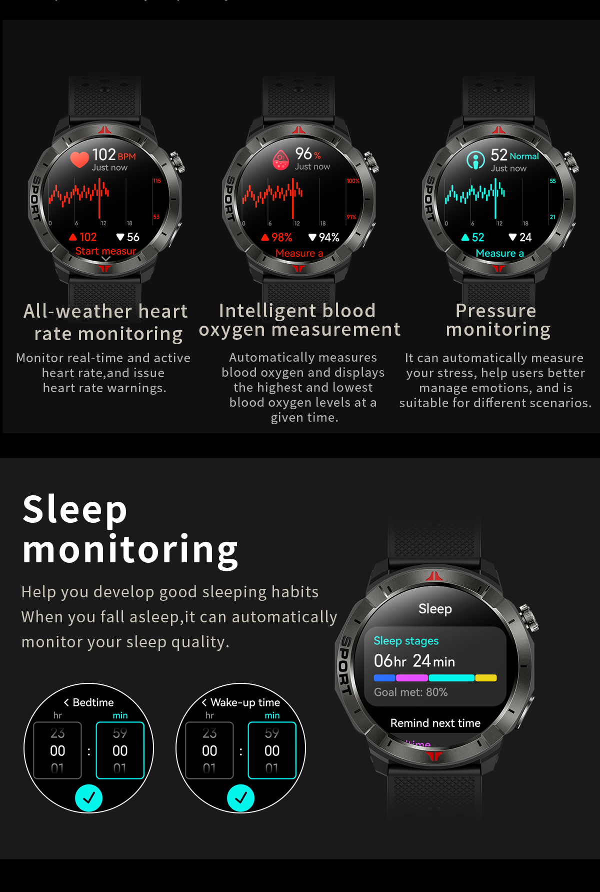 Jual Aolon Navi R4 GPS Smartwatch Amoled Dual-frequency six-star GPS ...