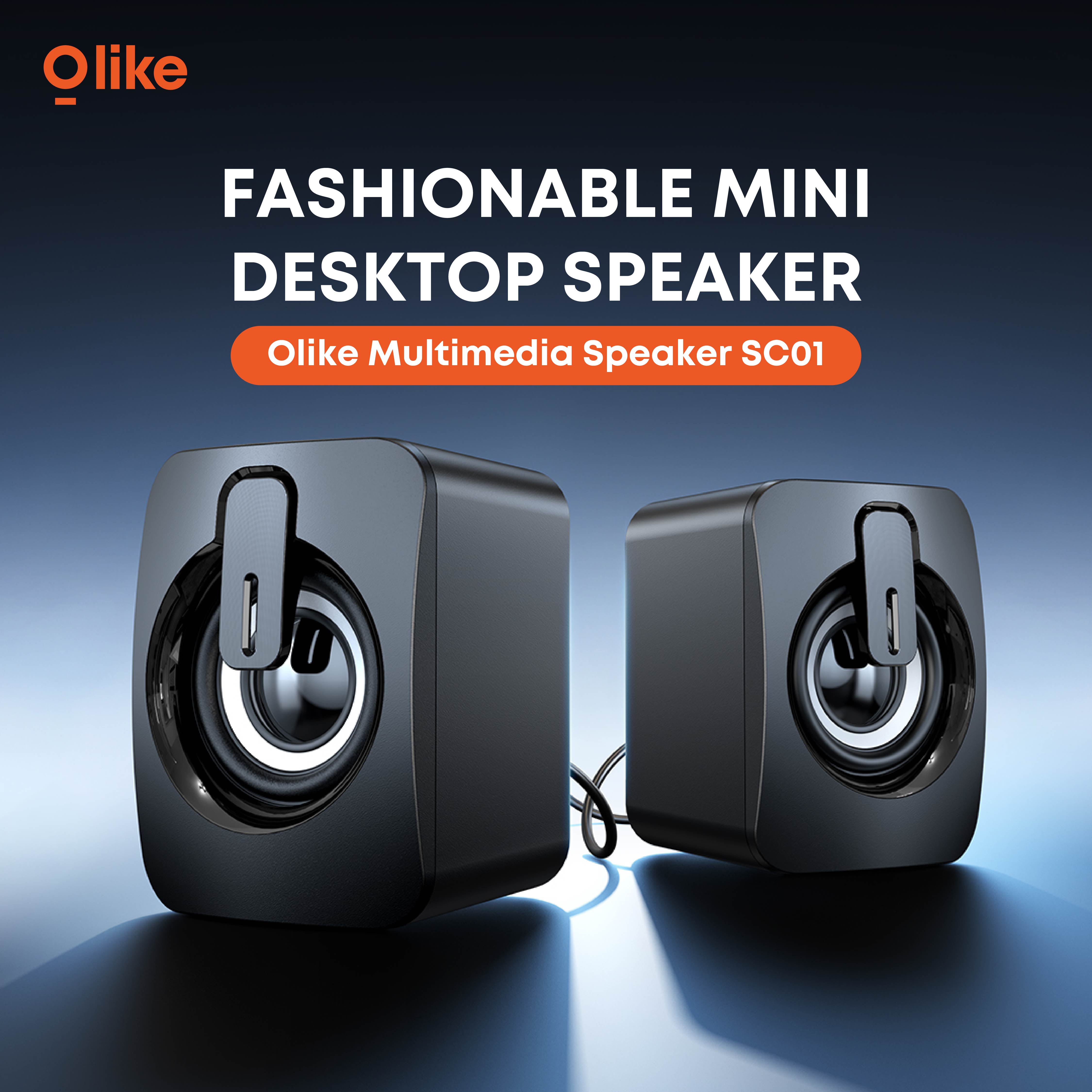 Jual OLIKE Speaker Portable Mini SC01 Subwoofer 4W Stereo Bass Max ...