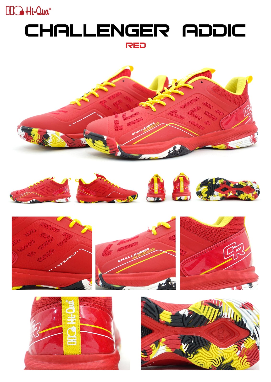 Jual Hi-Qua Sepatu Badminton Challenger Addic Bulutangkis Unisex Ringan ...