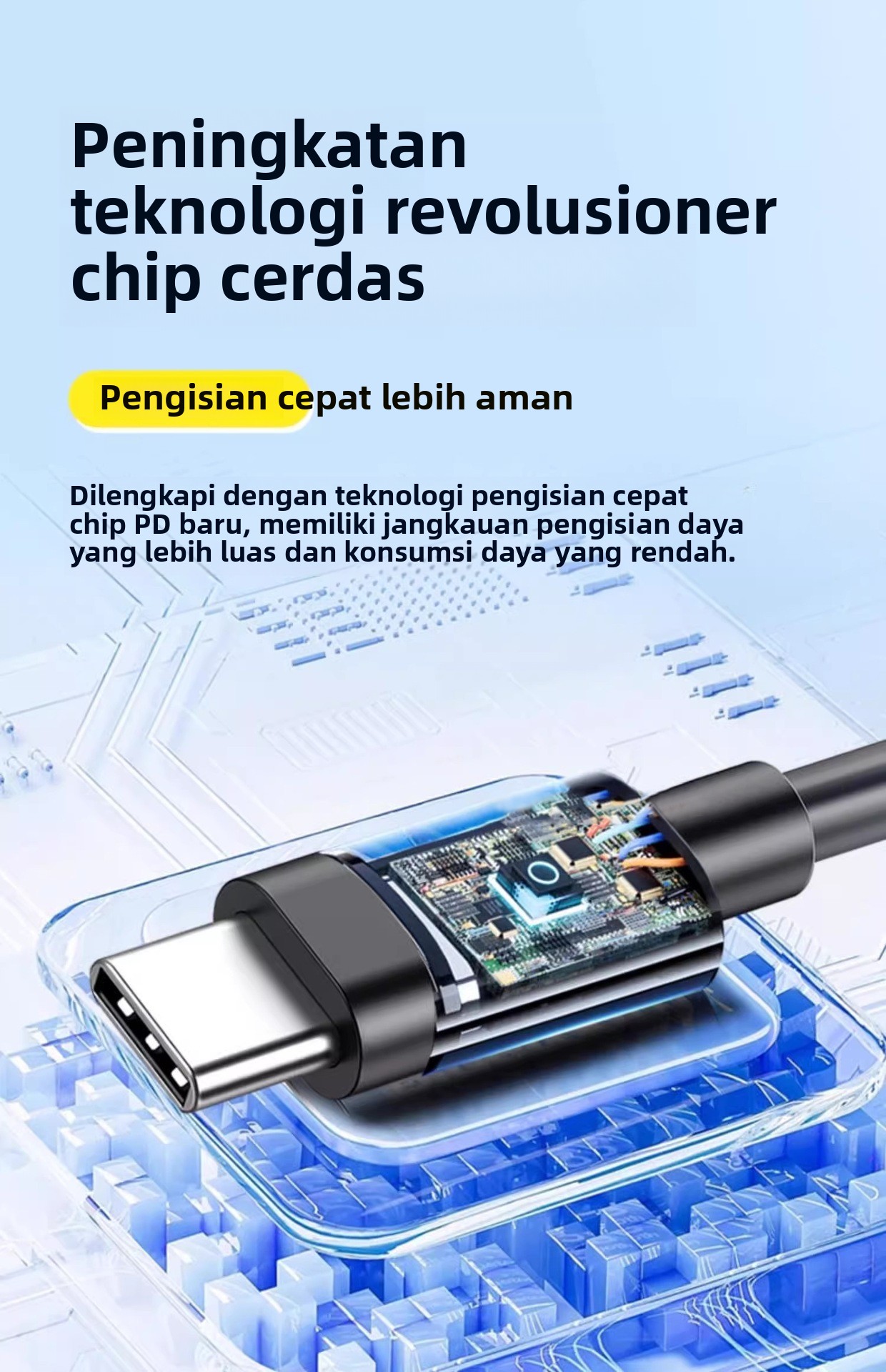 Jual GUKOO KABEL TYPE-C-C 60W FAST CHARGING Kabel Original PD 3.0 - Kompatibel HP Flagship 2021 ...