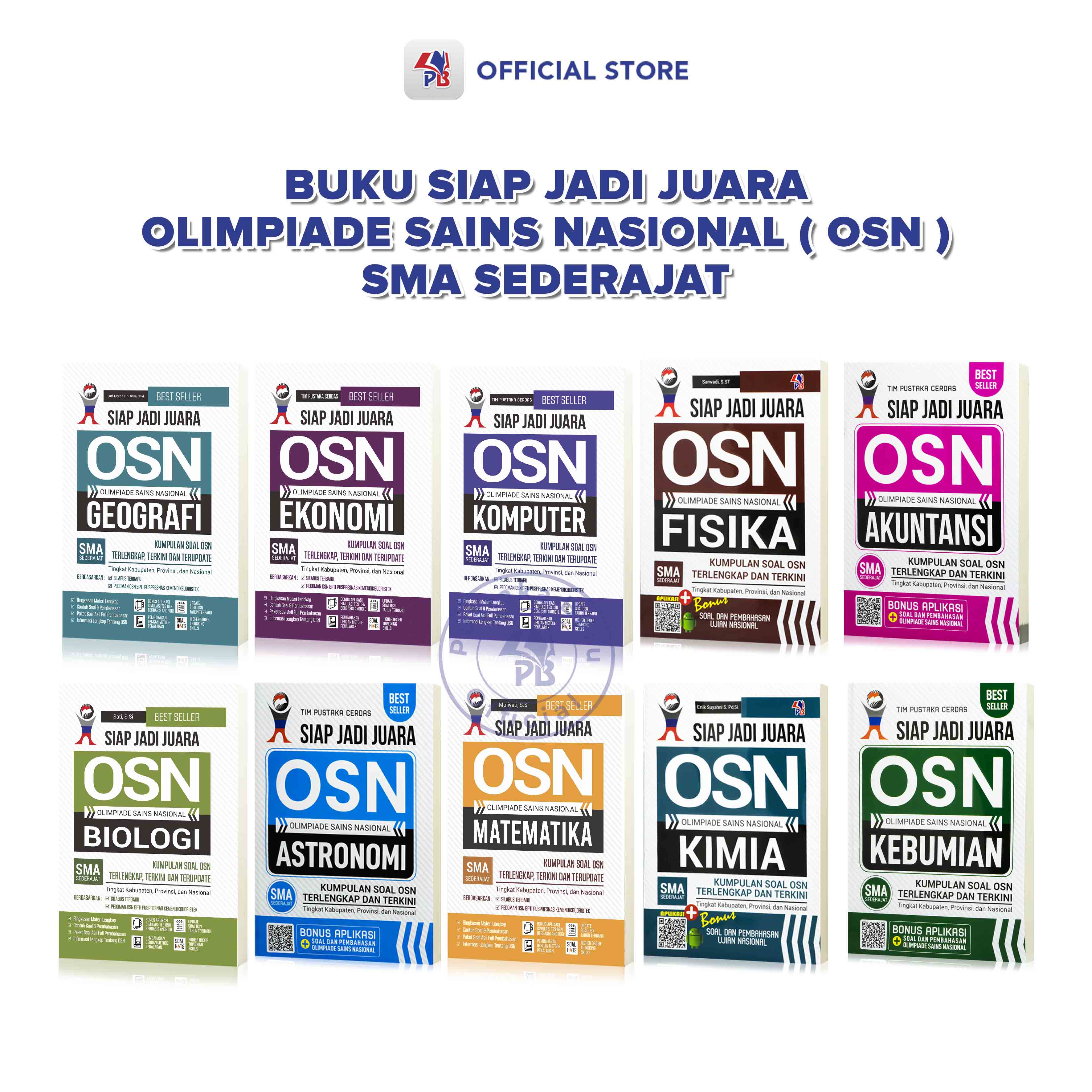 Jual Buku Olimpiade OSN/KSN SMA : Matematika / Kimia / Biologi / Komputer /Geografi / Ekonomi ...