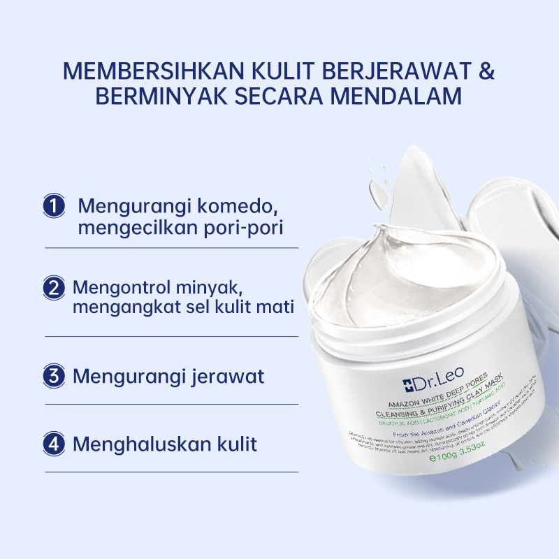 Jual Dr.Leo -Amazon White Deep Pores Cleansing & Purifying Clay Mask ...