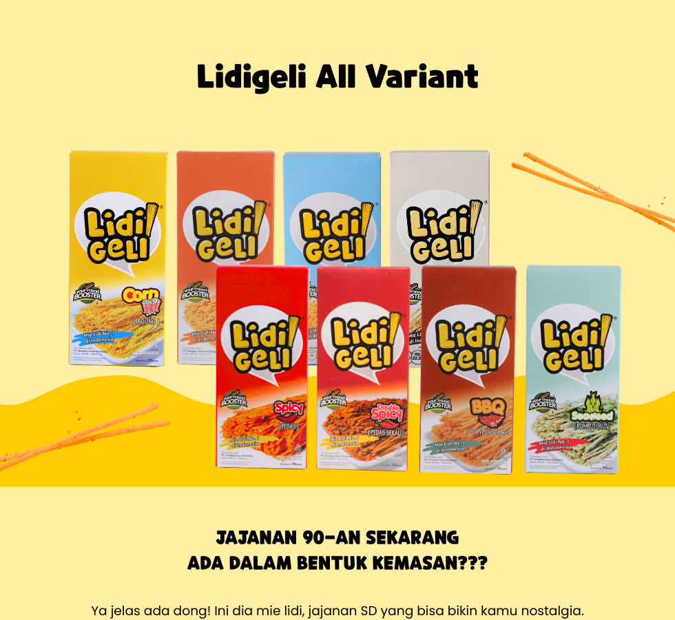 Jual Lidi Geli Paket All Variant 50gr (7 Pcs) | Shopee Indonesia