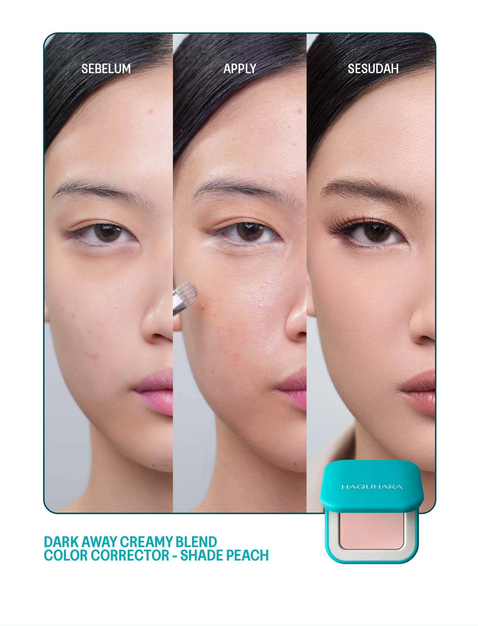 Jual Haquhara Dark Away Creamy Blend Color Corrector / Corrector ...