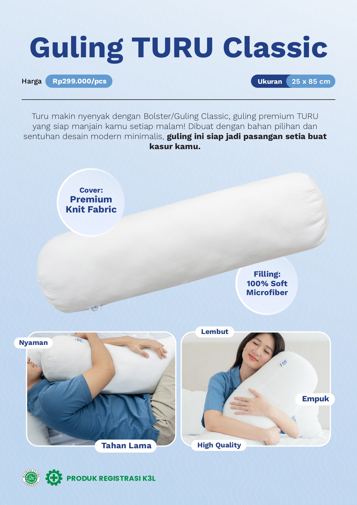 Jual PAKET TURU Classic Bantal & Guling Premium Empuk & Nyaman | Shopee ...