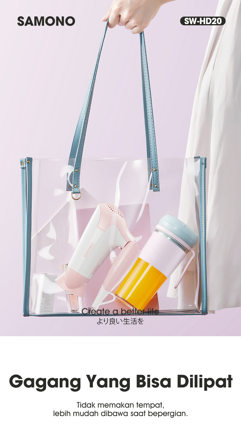 Jual SAMONO Hair Dryer Pengering Rambut 2in1 Angin Dingin dan Panas 200 ...