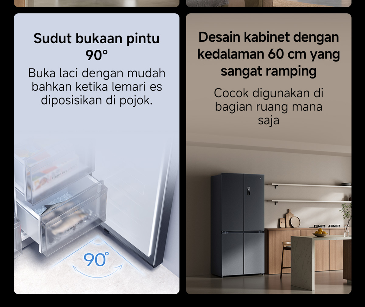 Jual Xiaomi Mijia Refrigerator Cross Door 510L | Smart Control | 510L ...