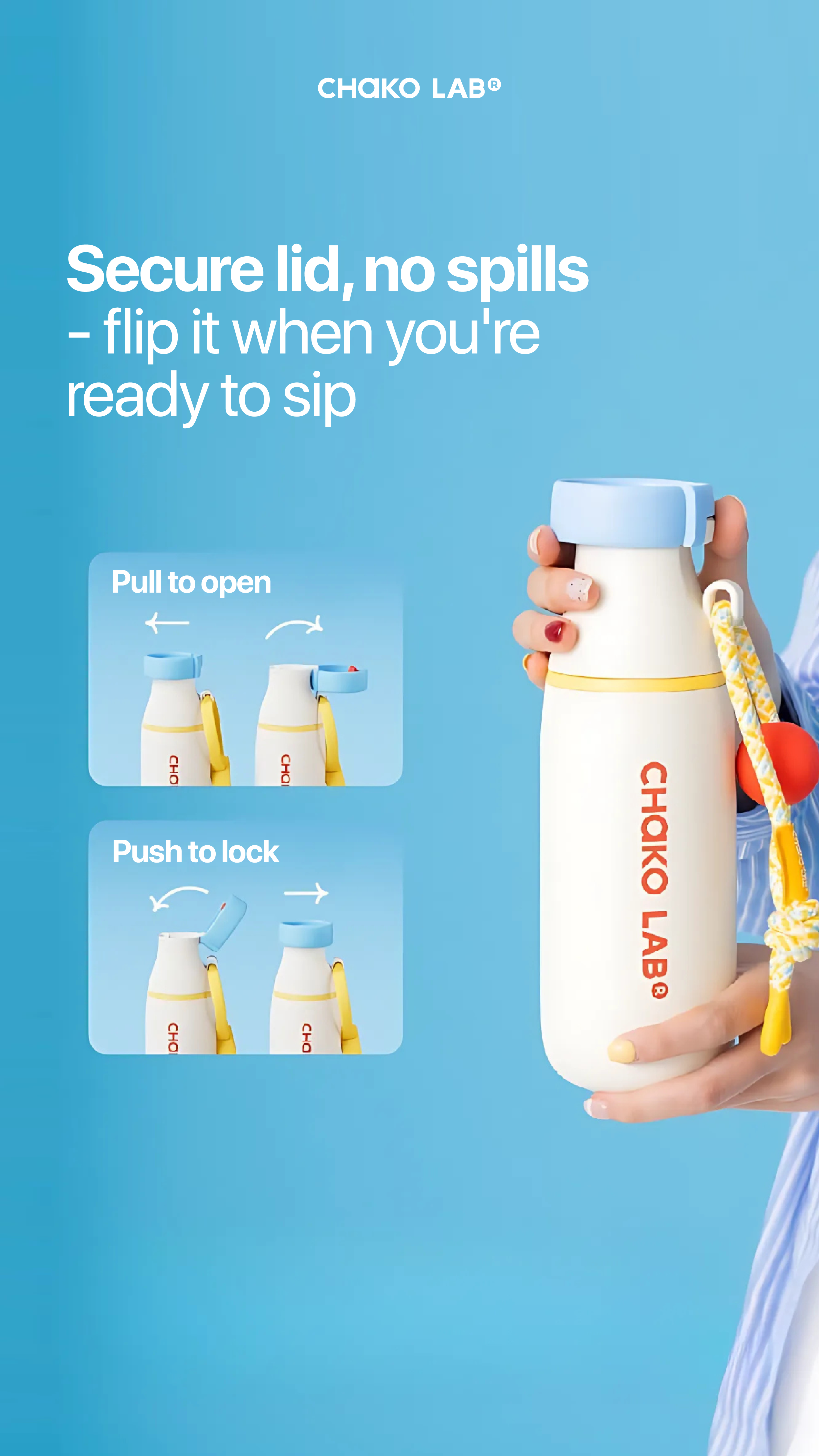 Jual CHAKO LAB Milk Pod Insulated Two-Ways Bottle 520ml - Milk Pudding ...