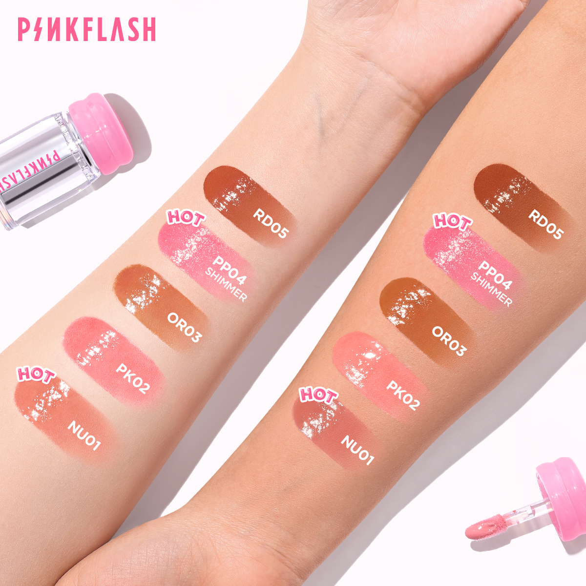 Jual 【LIVE EXCLUSIVE】Pinkflash Multi-Use Petal Blush Pot丨Liquid Blush Petal Serum Blendable ...