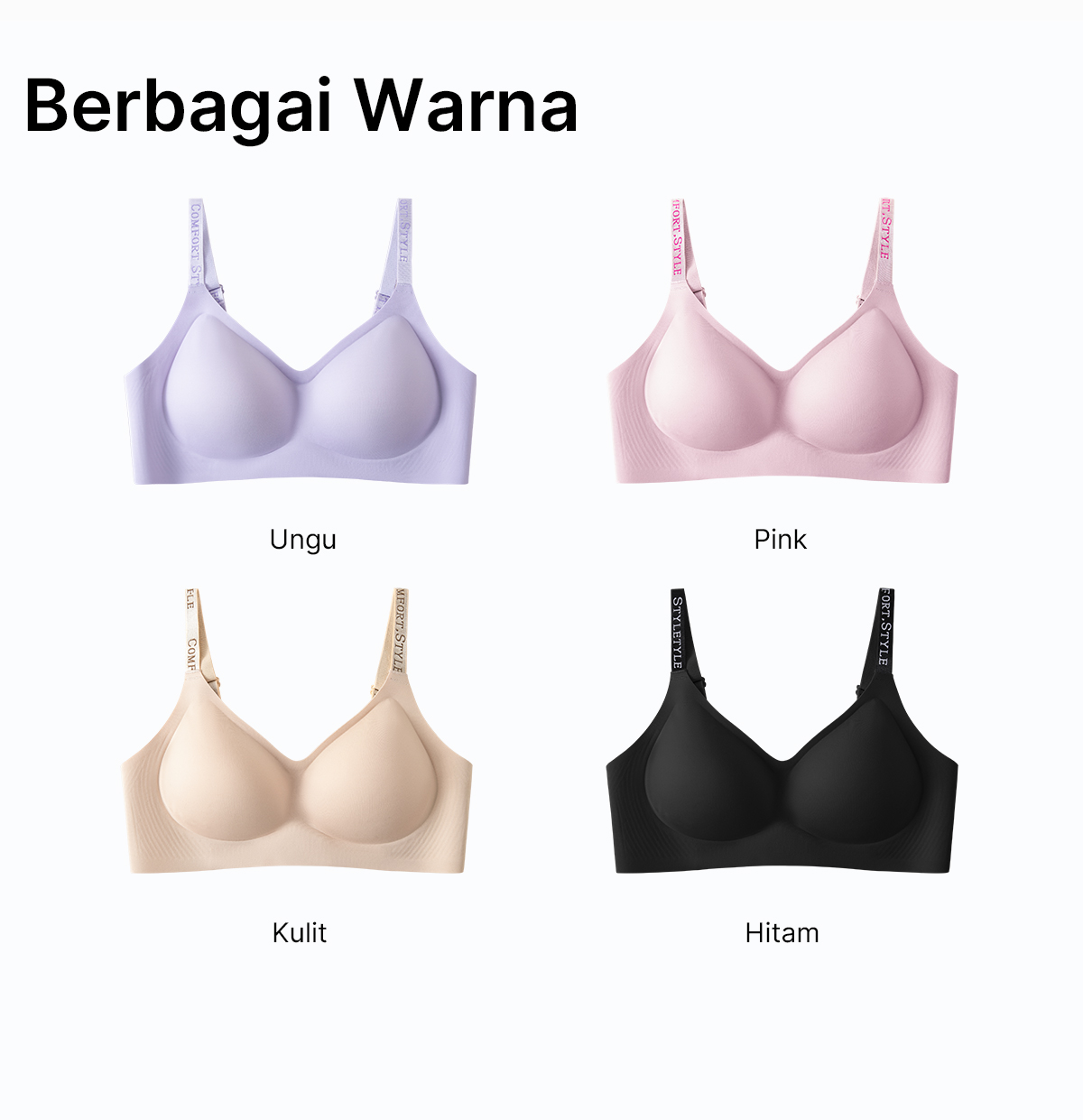 Jual Greney- Paket bra (2PCS) Bra Seamless Mulus Menopang Tali bahu ...