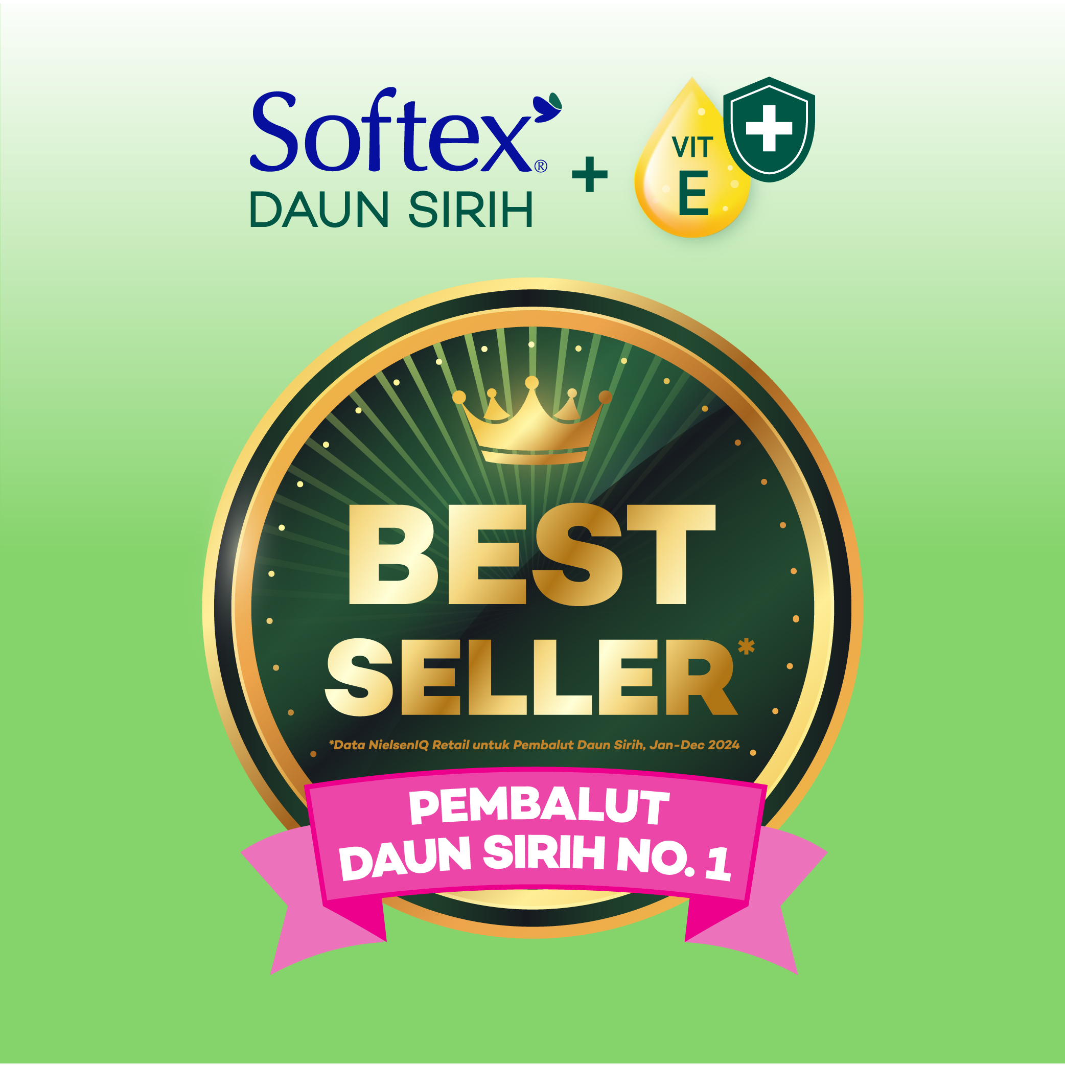 Jual Softex Daun Sirih + Vitamin E 23cm 20s - Pembalut Daun Sirih Siang ...