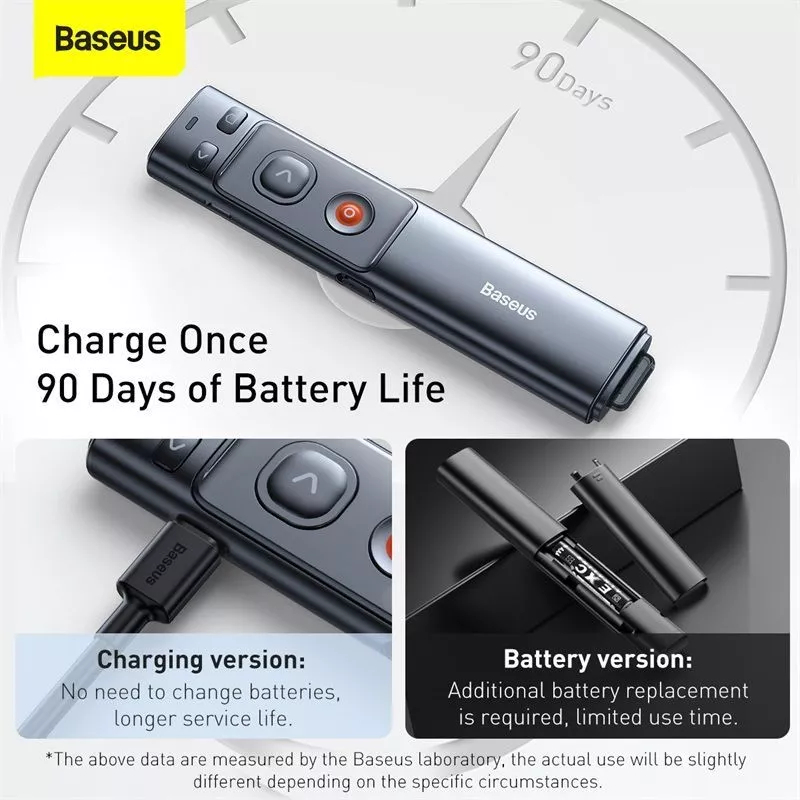 Jual BASEUS Wireless Presenter Pointer Pen Laser Meeting | Remote ...