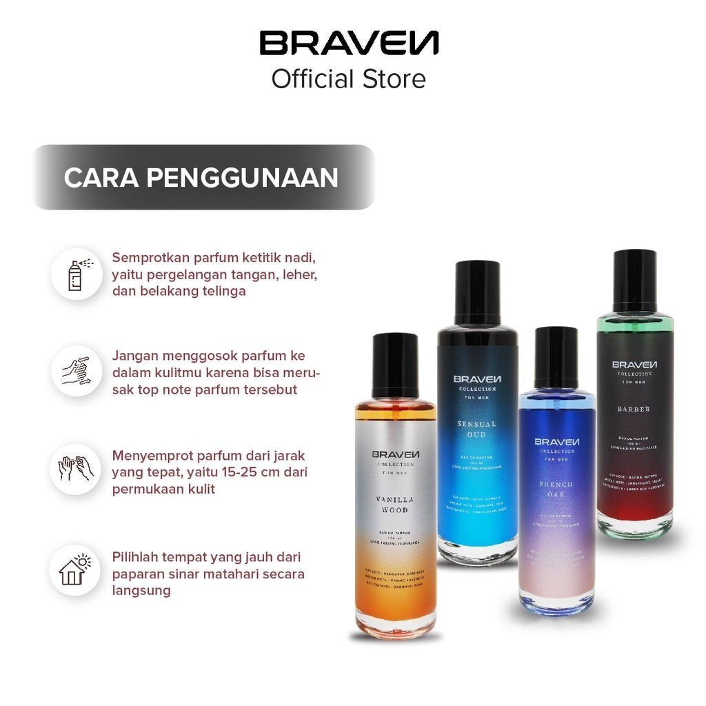 Jual Braven Eau De Parfum Collection For Men 100ml/Parfum Pria | Shopee ...