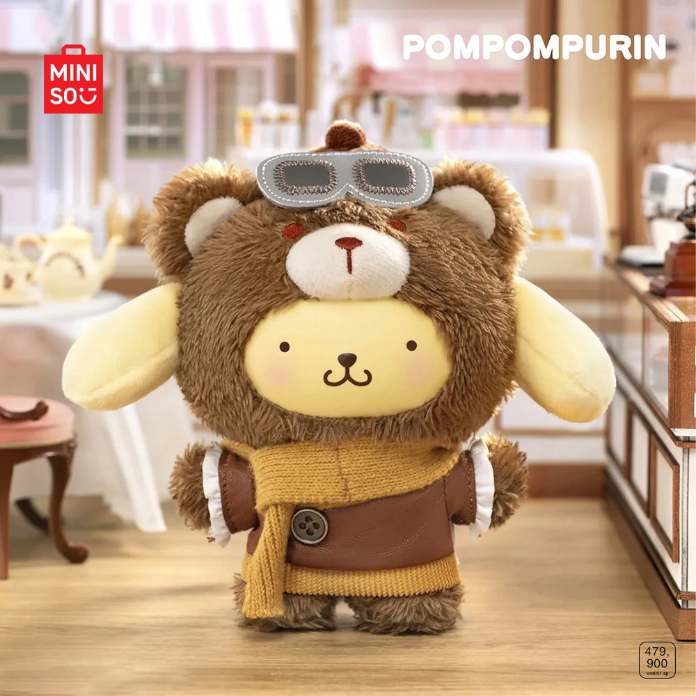 Jual Miniso X Sanrio Family British Afternoon Tea Vinyl Face Plush Key ...
