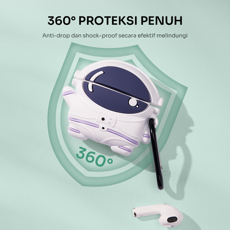 Jual [FOR LIVE] FREE CASING ROBOT TWS Wireless Earphone Airbuds T50S ...