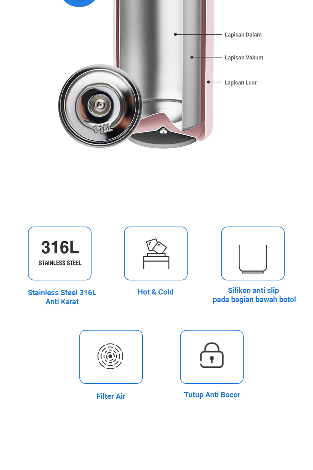 Jual LocknLock Dandy Tumbler Screw 500ml - LHC4281 | Shopee Indonesia