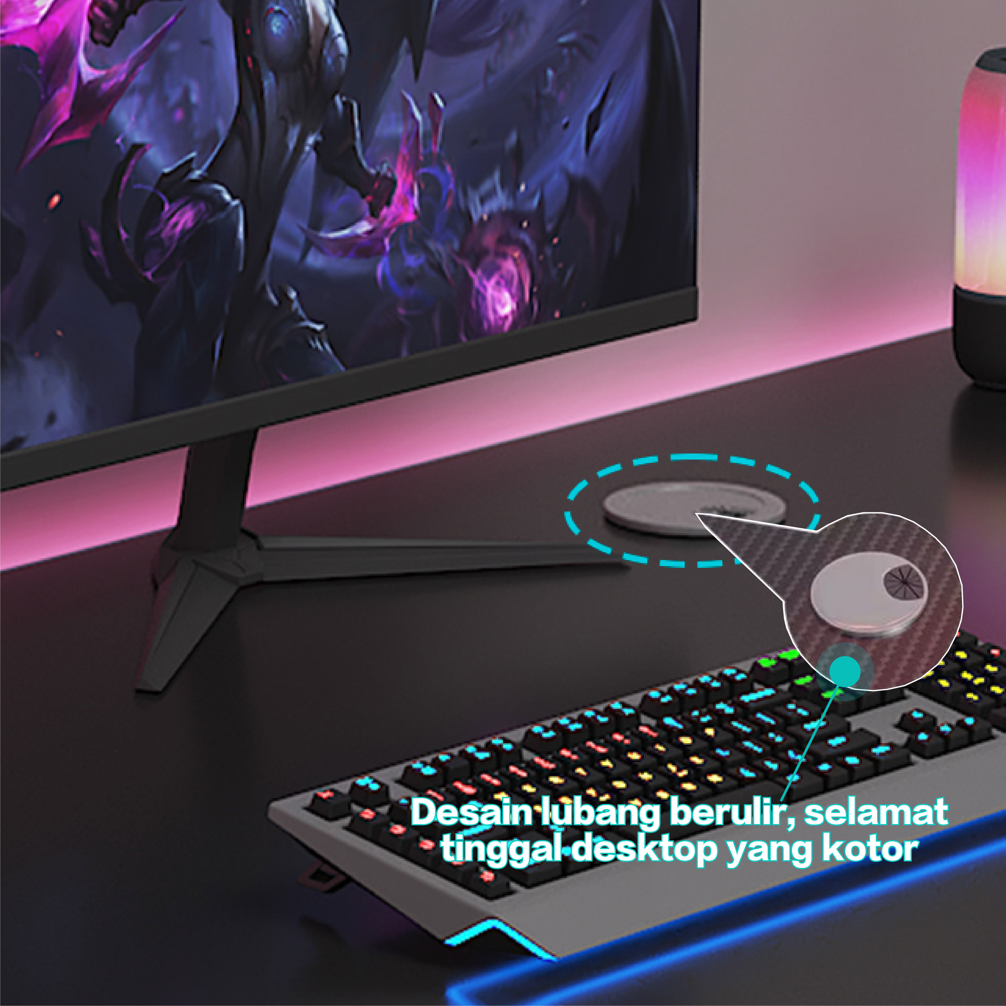 Jual antsun-Meja Gaming Karbon Serat Meja gaming Meja komputer Fiber ...