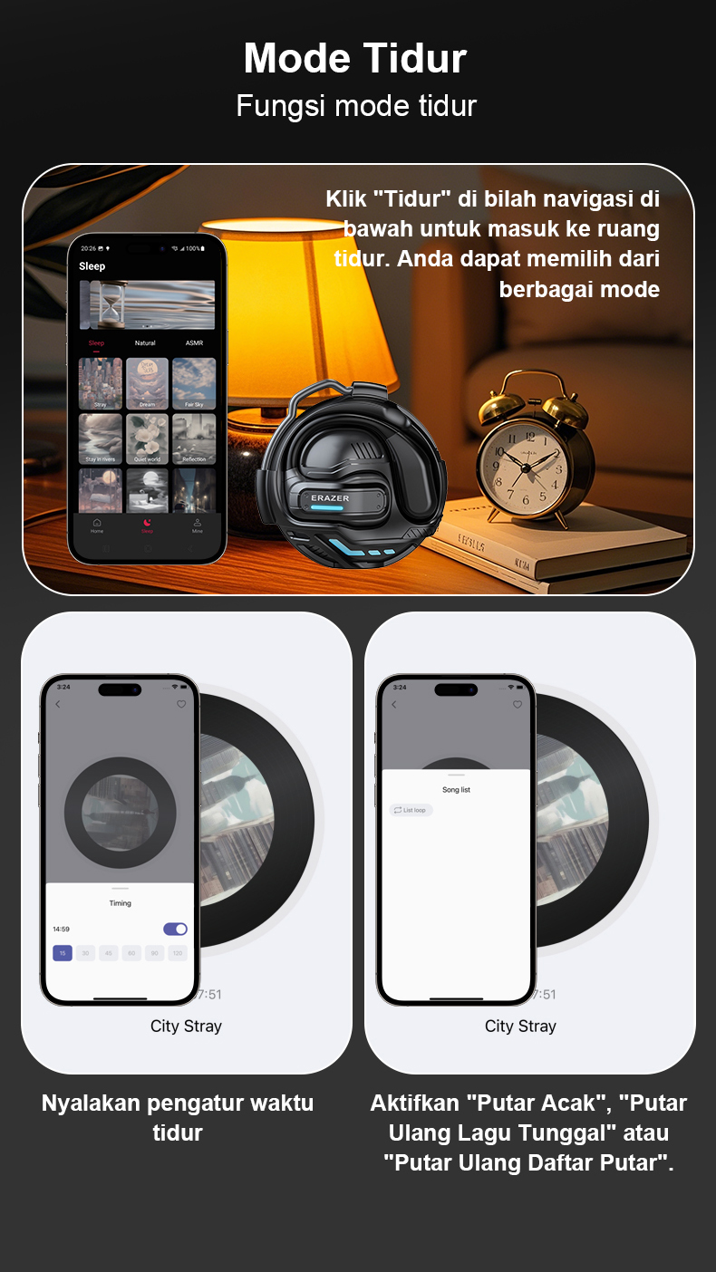 Jual Lenovo ERAZER X8 Ows Open Wireless Bluetooth AI Headset HiFi ...