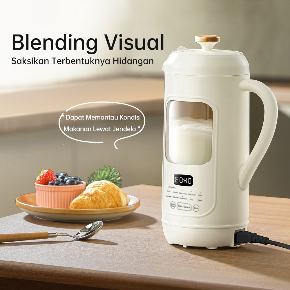 Jual SOSEKI Transparan Soy Milk Maker 1000mL Gelas / Mesin Susu Kedelai ...