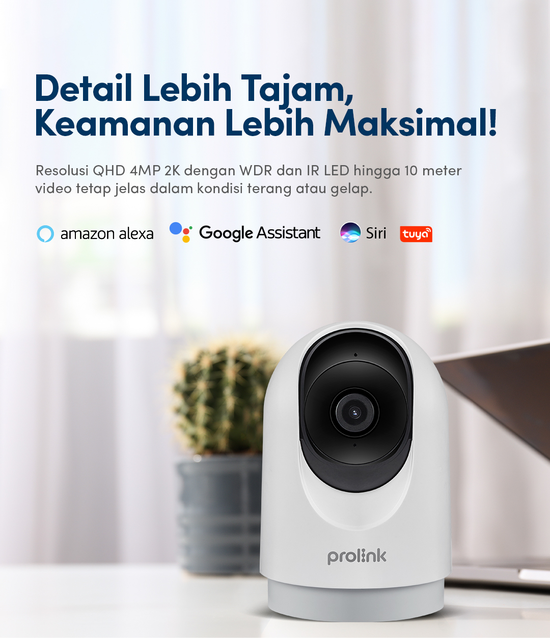 Jual Prolink 4MP Smart IP Cam CCTV Dual Band Wifi Indoor QHD | 2.5K ...