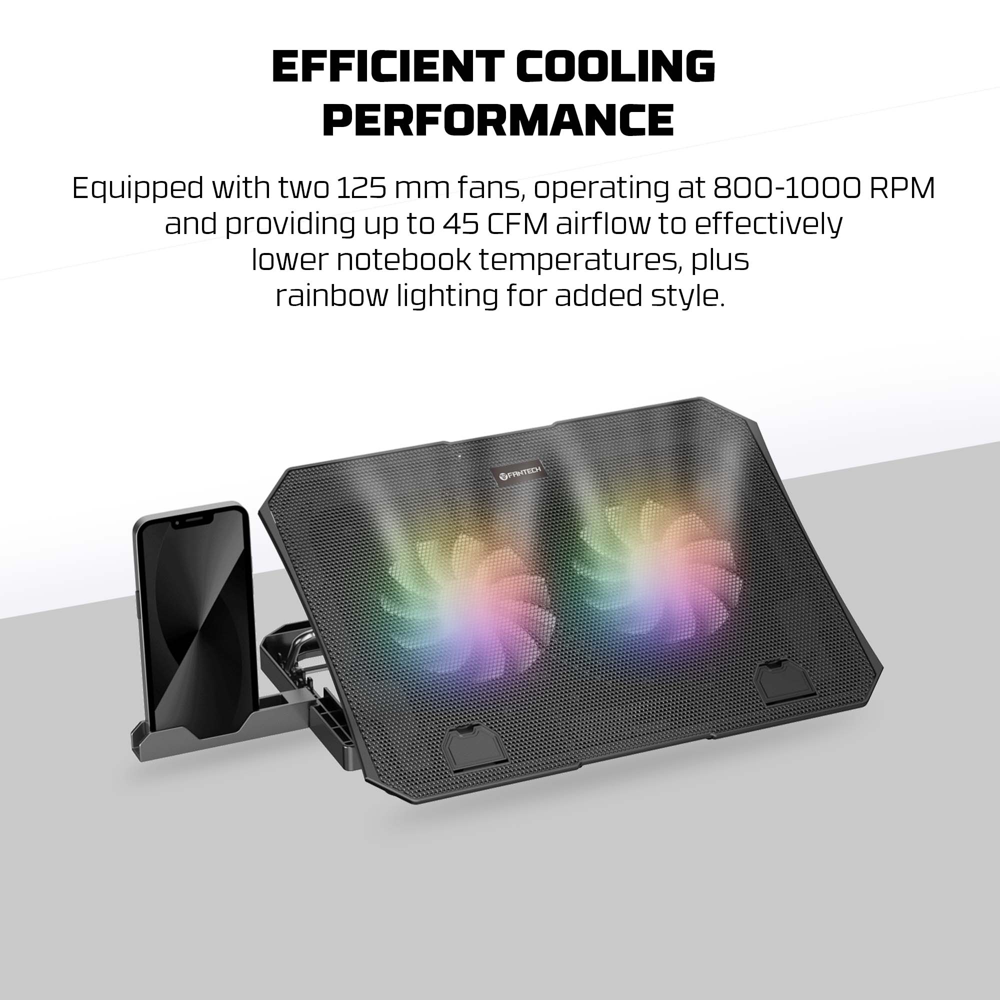 Jual Fantech Cooling Pad RGB Notebook Cooler NC14 Kipas Pendingin ...