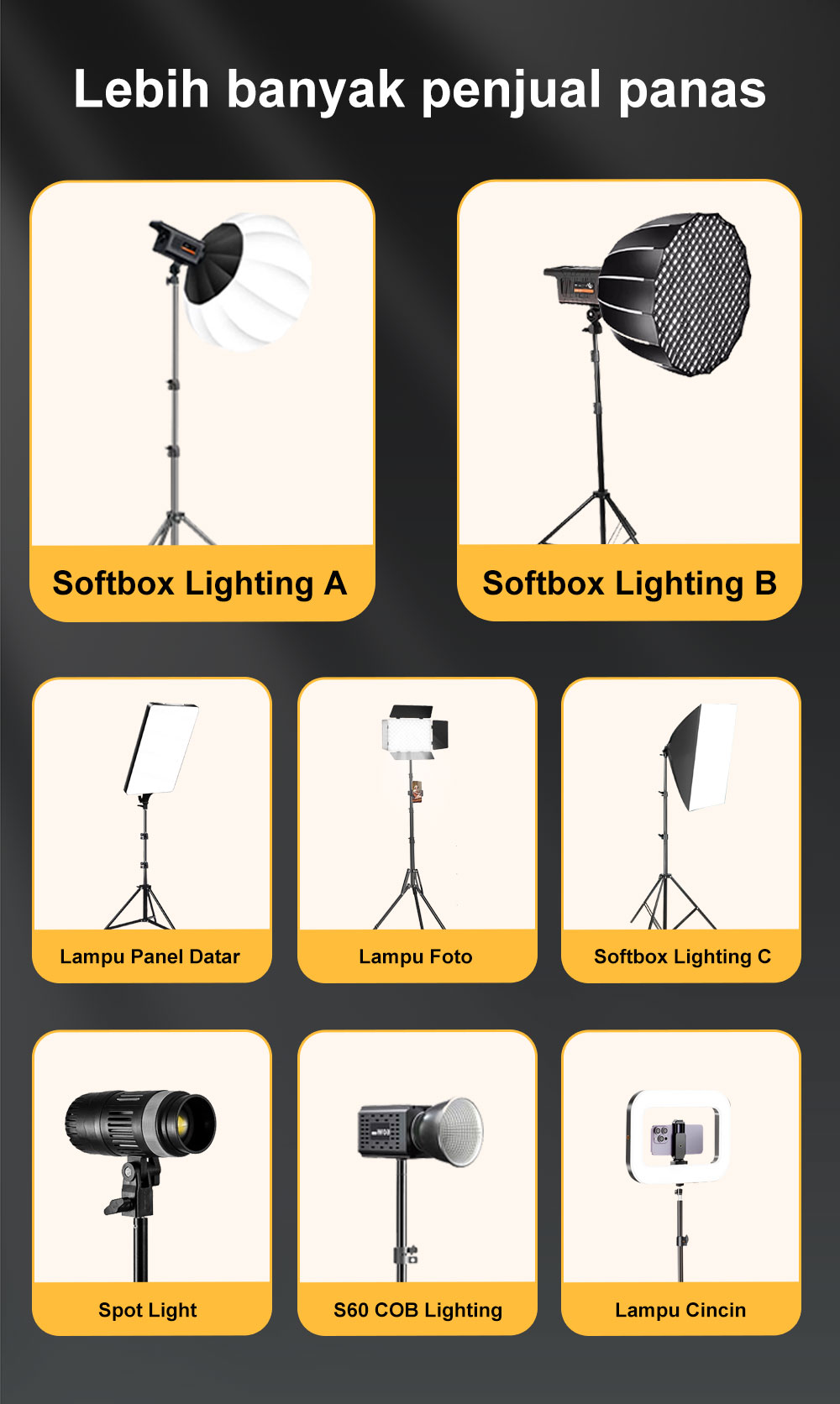 Jual KAIY Lampu panel datar video LED 11/16/19/24/32 inci +Tripod ...