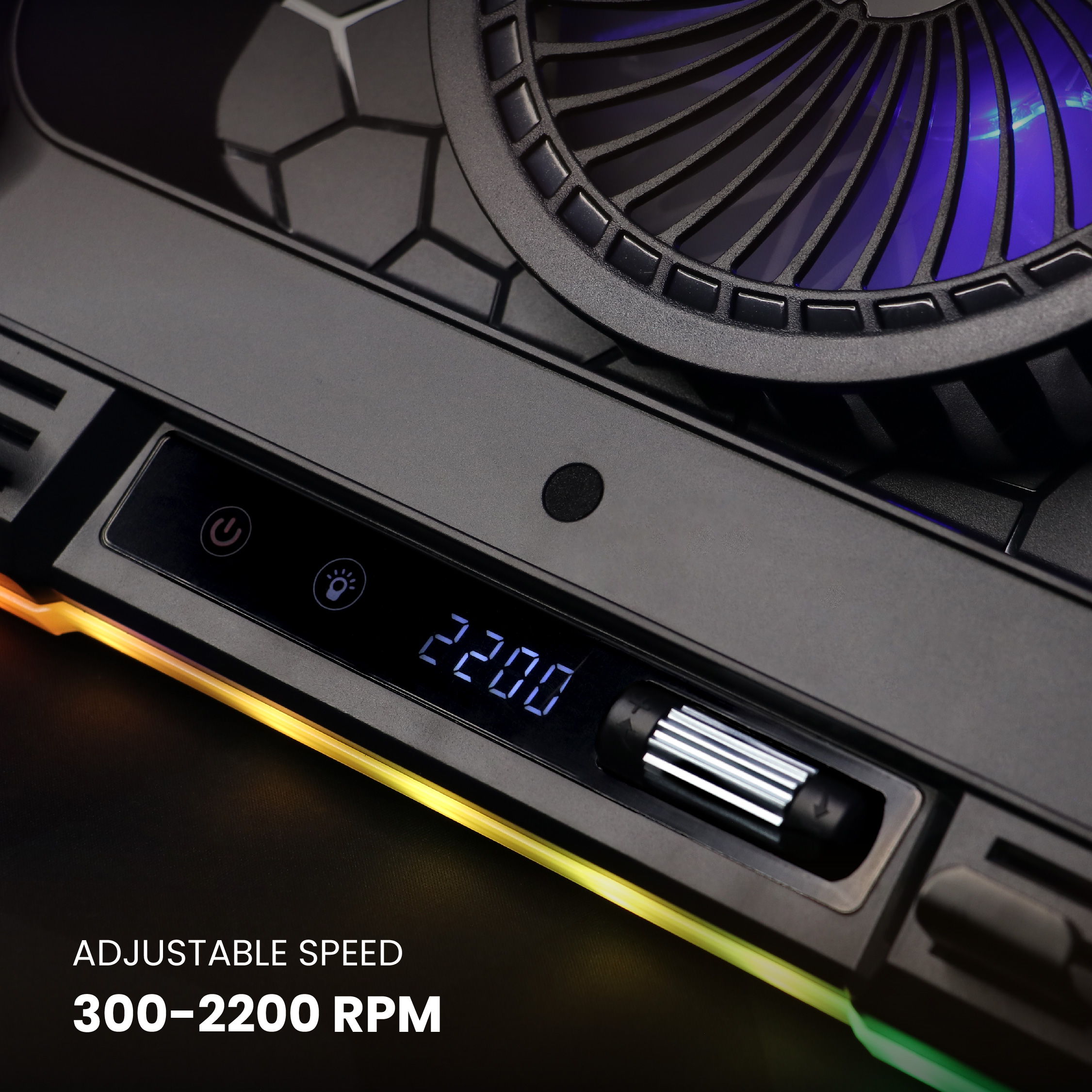 Jual Rexus B300 Cooling Pad Breeze Max RGB - Laptop Cooler 2200RPM ...