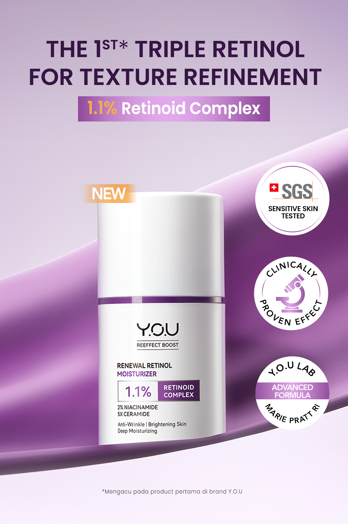 Jual YOU Retinol 2pcs Set Advanced Retinol Serum 15ml + Renewal Retinol ...