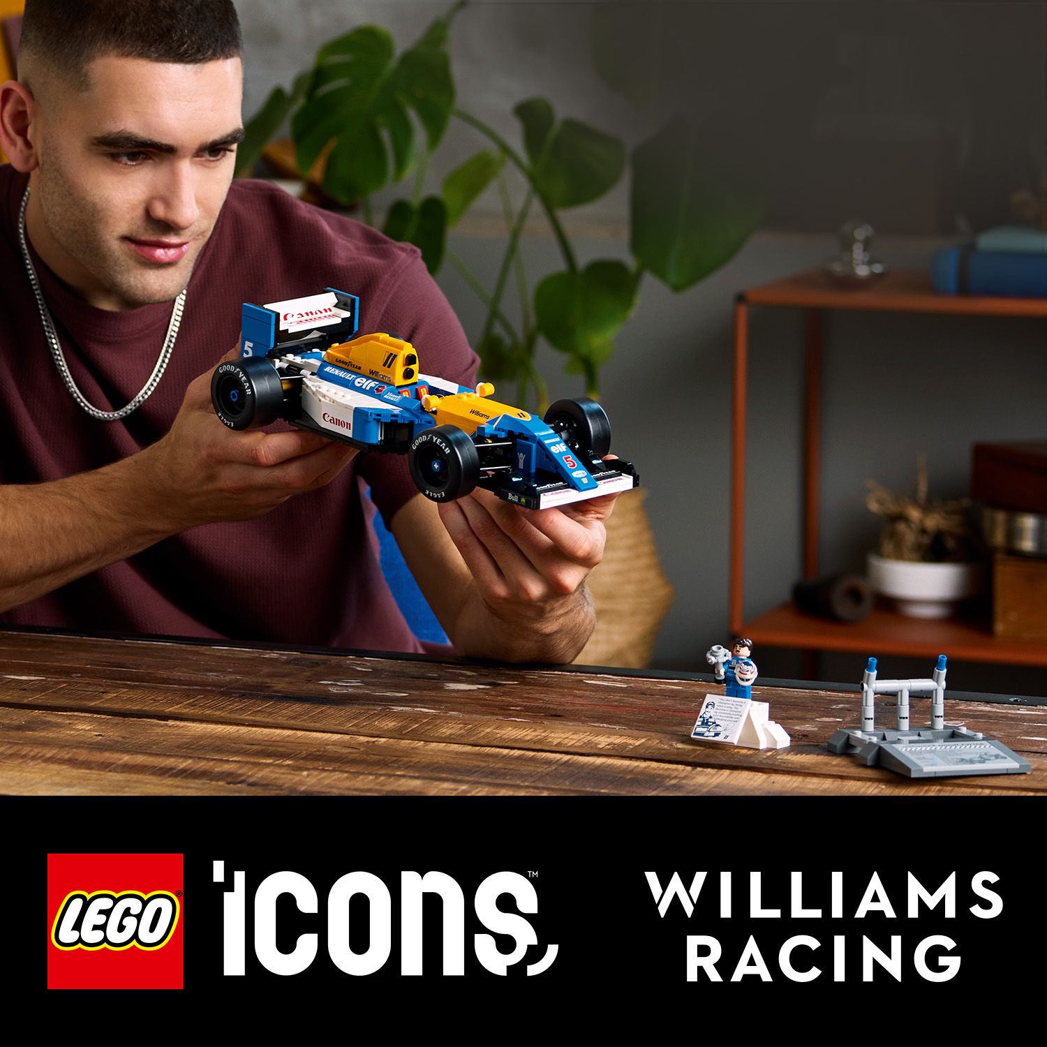 Jual LEGO Icons 10353 Williams Racing FW14B & Nigel Mansell (799 Pieces ...