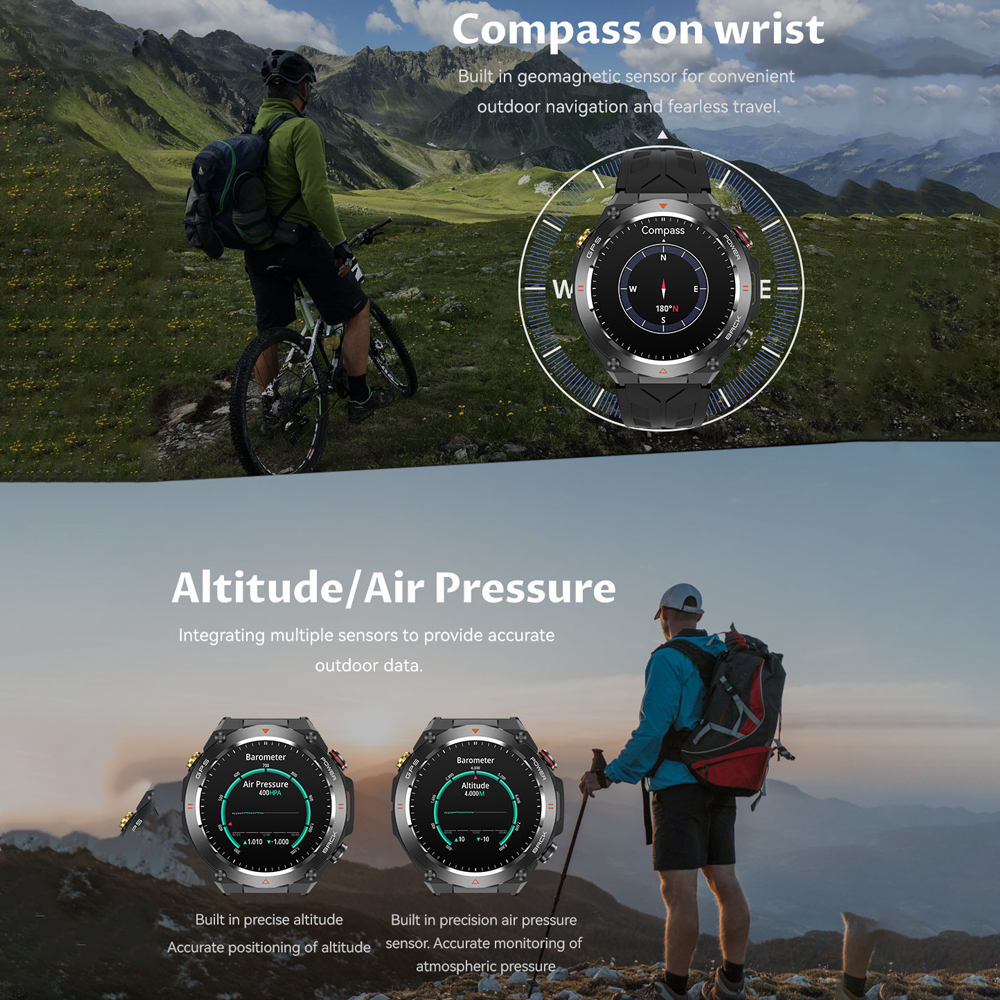 Jual LDS KC82 Smartwatch GPS Map | 1.45 Amoled | 5ATM Waterproof ...