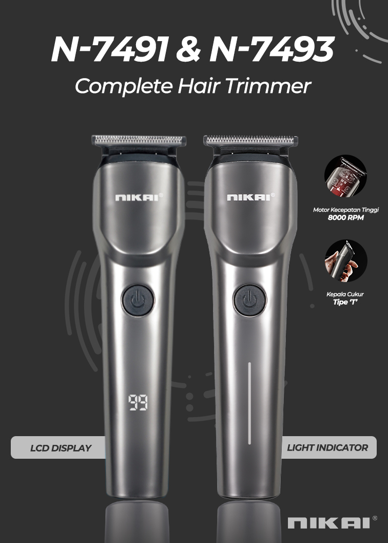 Jual NIKAI Trimmer Rambut Elektrik Shaver Alat Cukur Jenggot Kumis ...