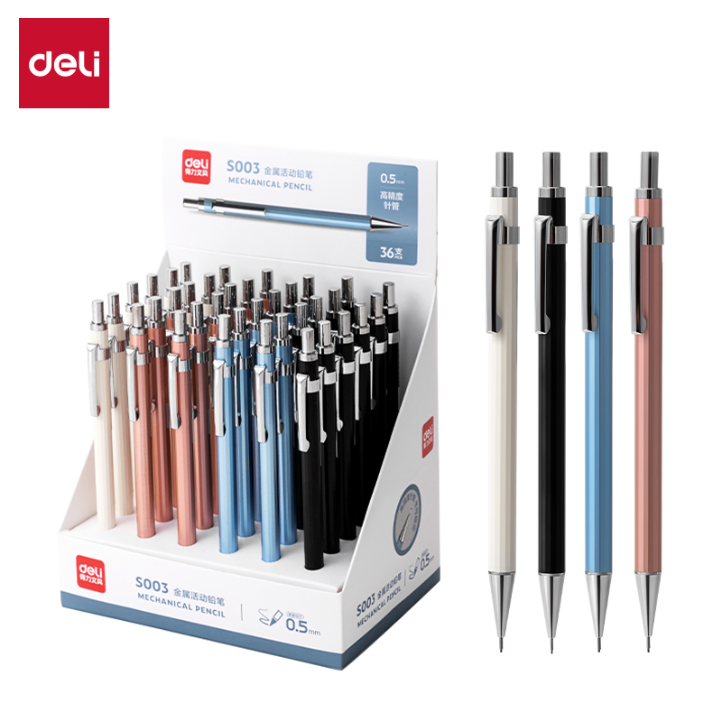 Jual Deli Metal Mechanical Pencil / Pensil Mekanik Besi 0.5mm Nyaman ...