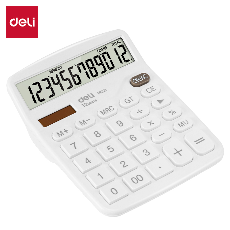 Jual Deli Desktop Calculator / Kalkulator Meja 12 Digit Dual Power Layar LCD TE837C | Shopee ...