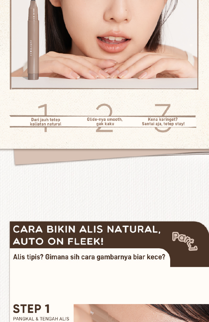 Jual Judydoll Liquid Eyebrow Pen (Pensil Alis Dengan 5 Brush Untuk Hasil Alis Natural Real Hair ...