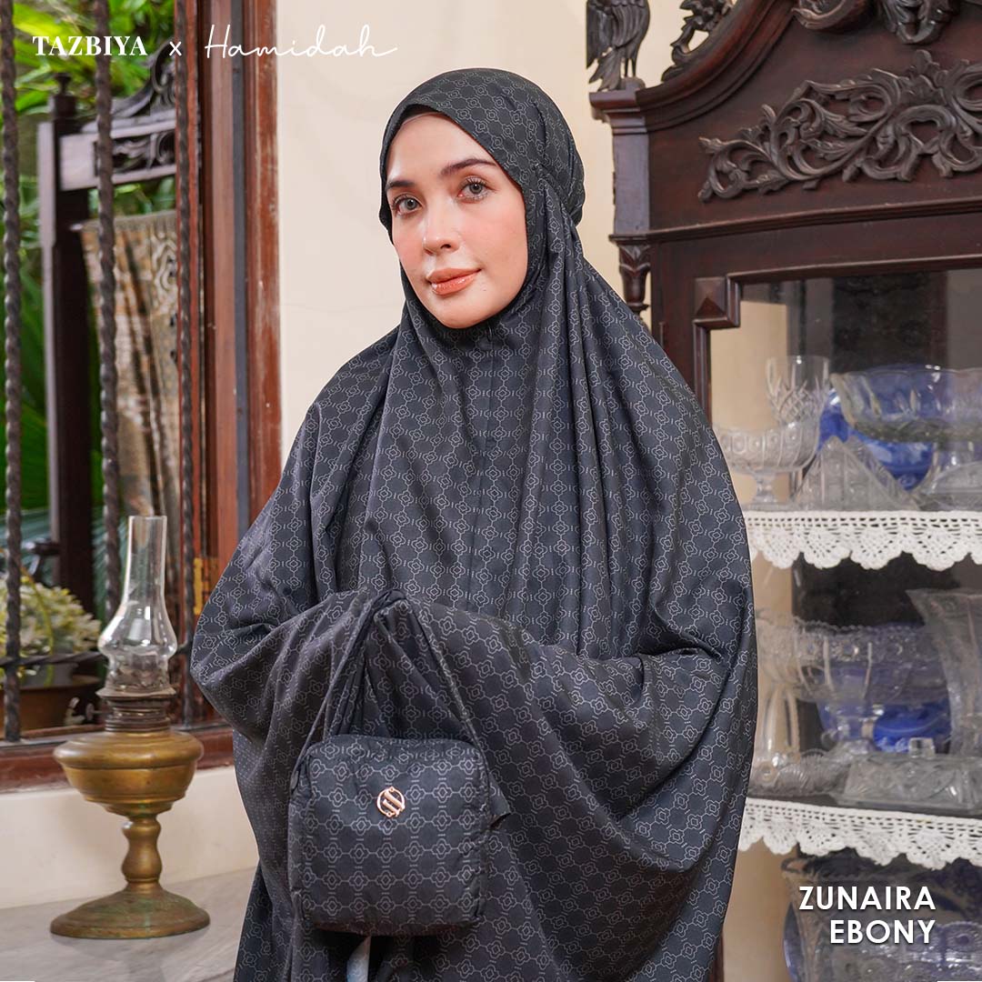 Jual TAZBIYA X HAMIDAH MUKENA TRAVEL 2IN1 ZUNAIRA | Sarimbit Mukena ...