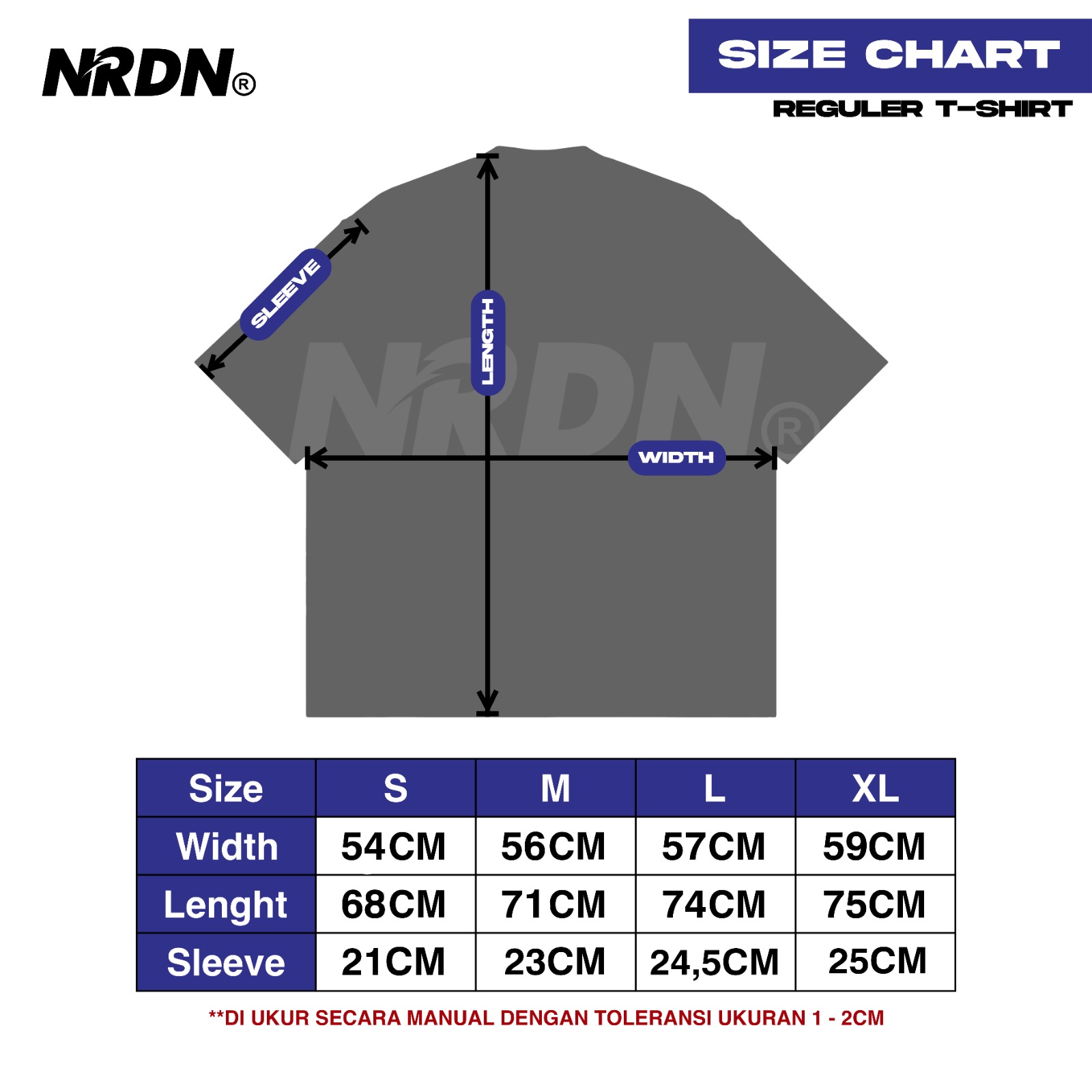 Jual NRDN Clothing T-Shirt Kaos Reguler TS.WILDE | Shopee Indonesia