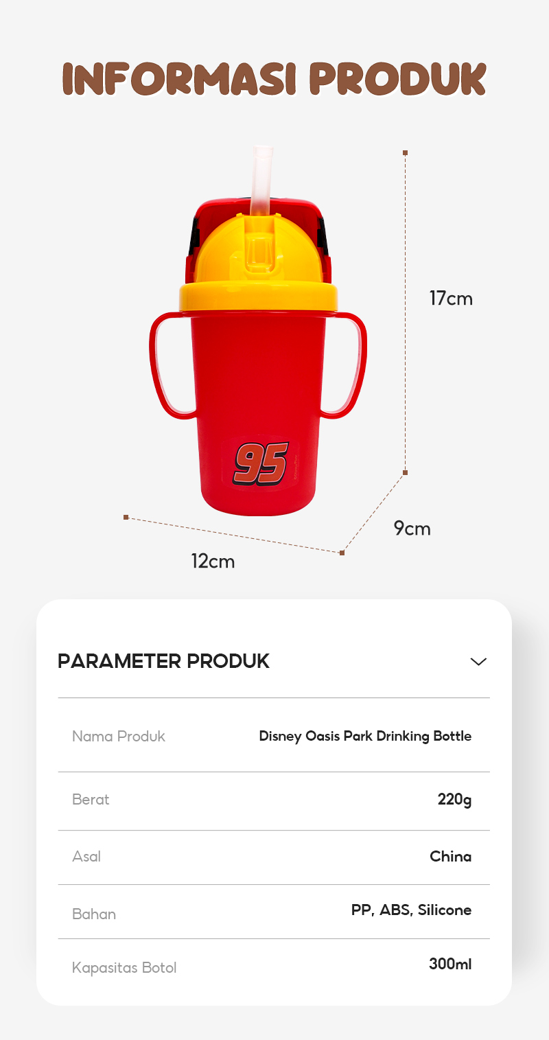 Jual 【OHSOME x Disney】-Oasis Park Botol Minum Untuk Anak Seri Disney ...