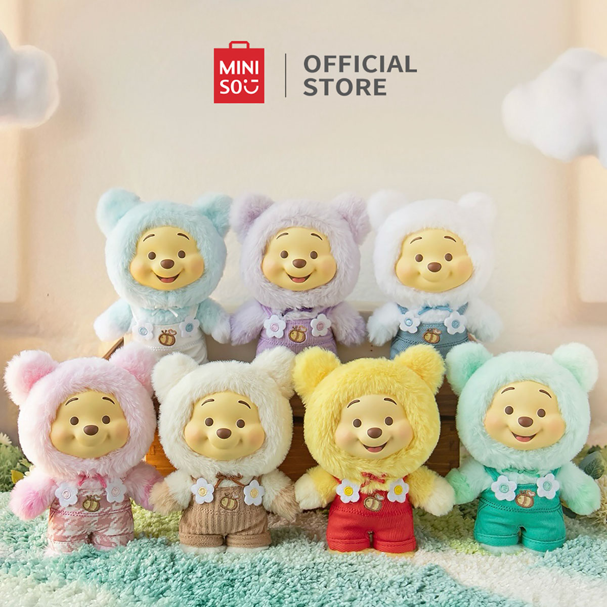 Jual Miniso X Disney Winnie the Pooh Series Vinyl Plush Blind Box ...
