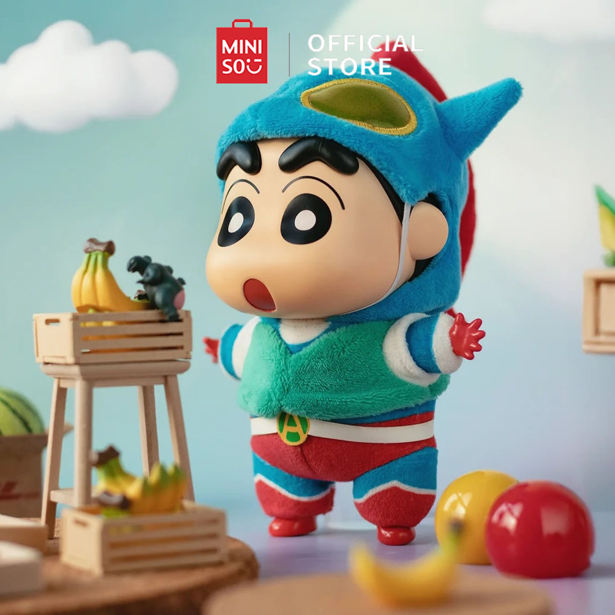 Jual Miniso X CRAYON SHINCHAN Vinyl Plush Blind Box Crayon Gantungan ...