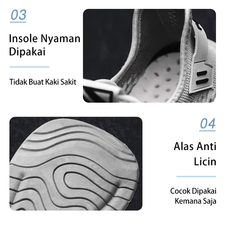 Jual Leedoo Sepatu Pria Sneakers Casual Running Sepatu Cowo Bahan Kain ...