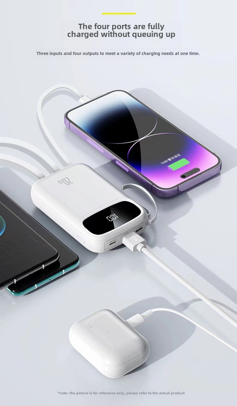 Jual GUKOO Power Bank 20000mAh Fast Charging, 4 Kabel USB Included ...