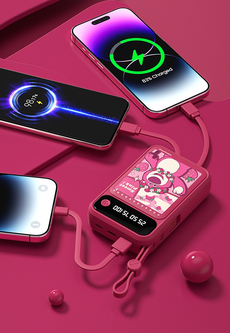 Jual GUKOO Power Bank 20000mAh Fast Charge - Kabel iPhone/Type C ...