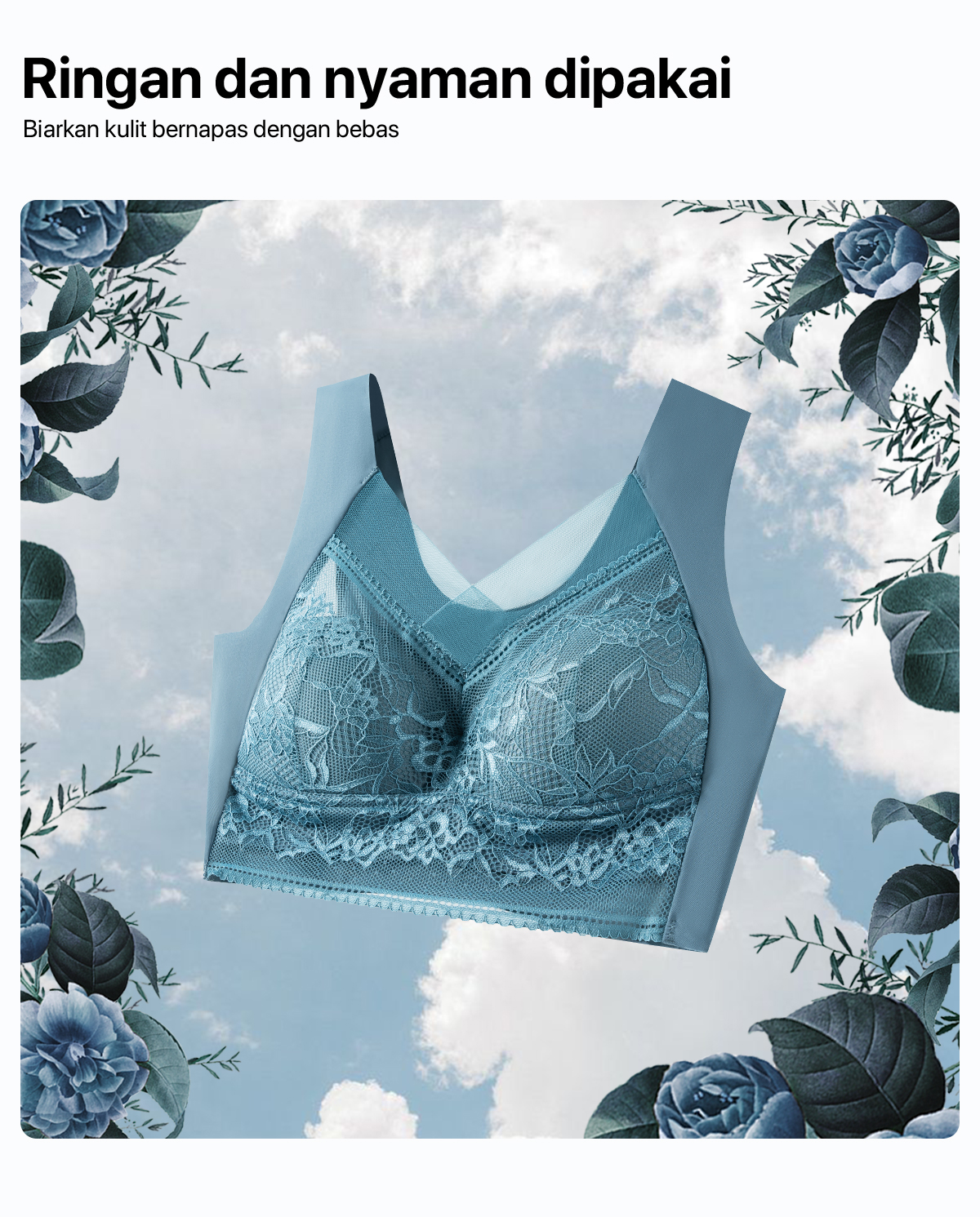 Jual GRENEY-L.W.L-Bra Rompi Bigsize Renda Seamless Sport Push Up Bra ...