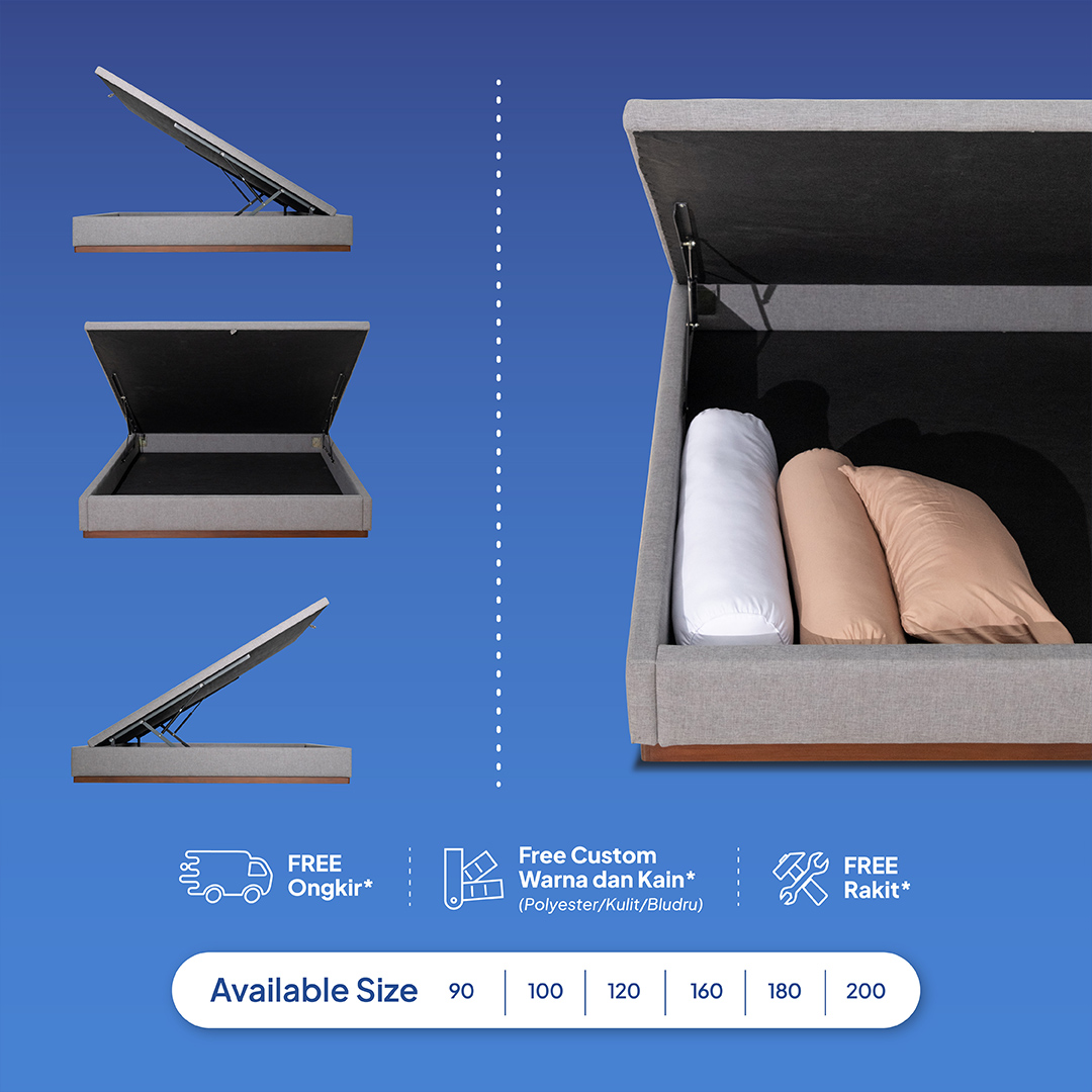 Jual [FREE RAKIT] Dekornata - Hidrolik Divan Only Tanpa Sandaran ...